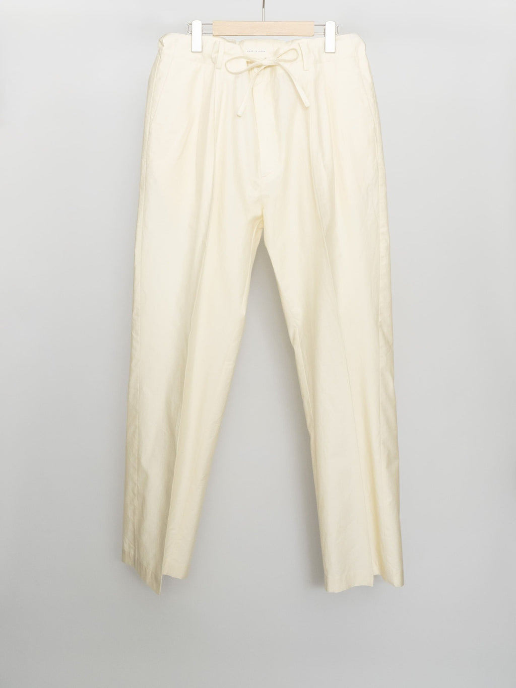 COTTON SILK BELTLESS PANTS – FUJI